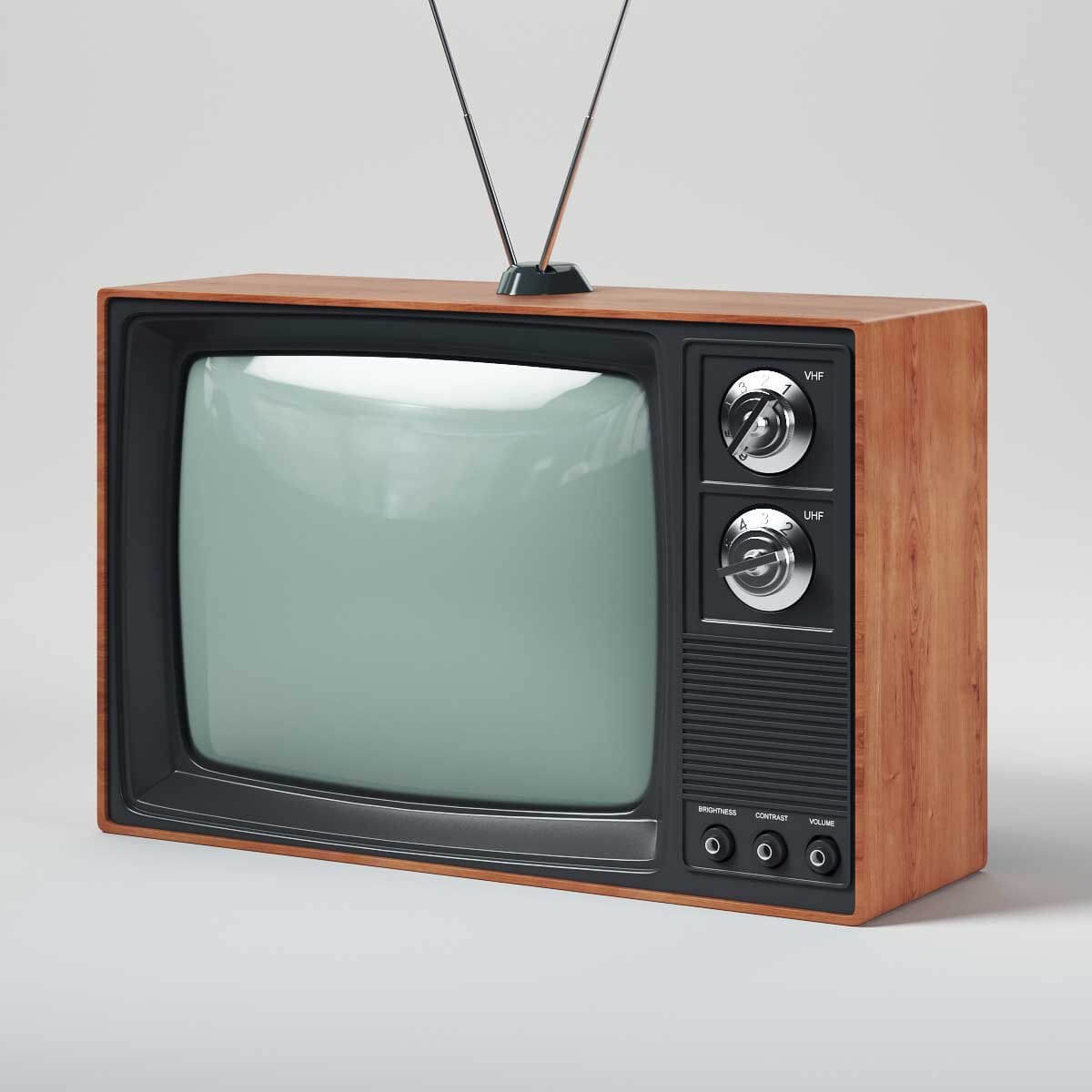 Retro 80's Television Set - 3D Model by CGShape