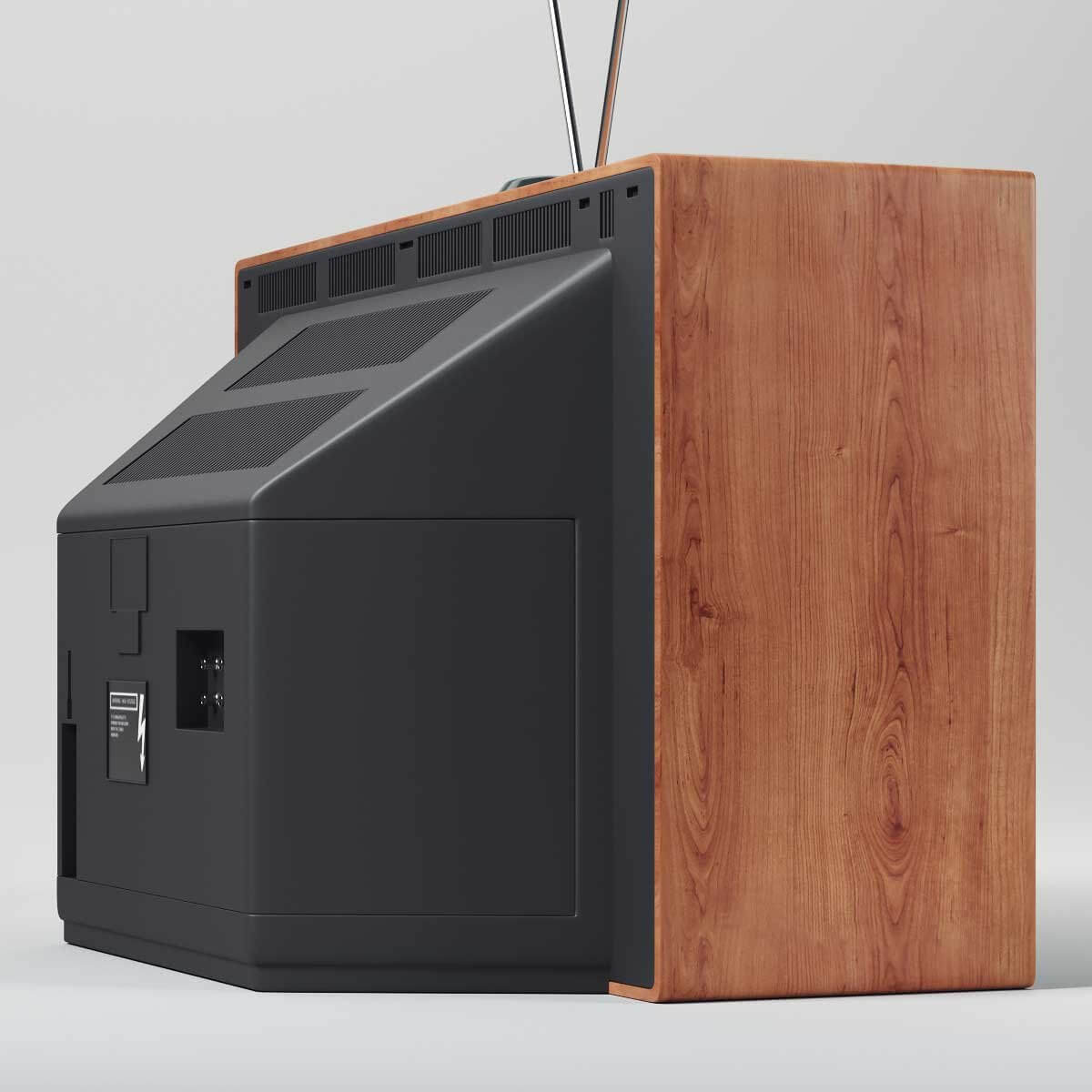 Retro 80's Television Set - 3D Model by CGShape