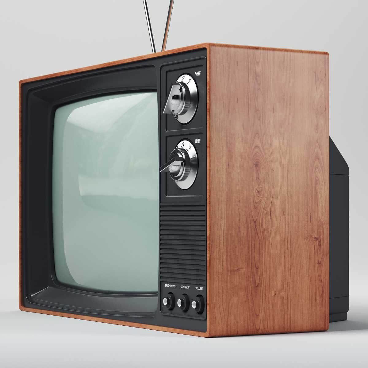 Retro 80's Television Set - 3D Model by CGShape