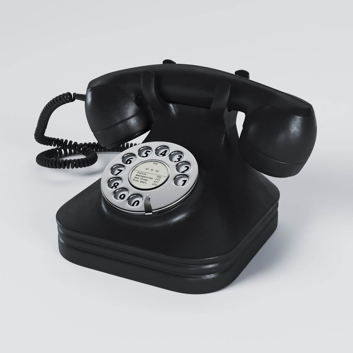Retro Telephones Pack - 3D Model by CGShape