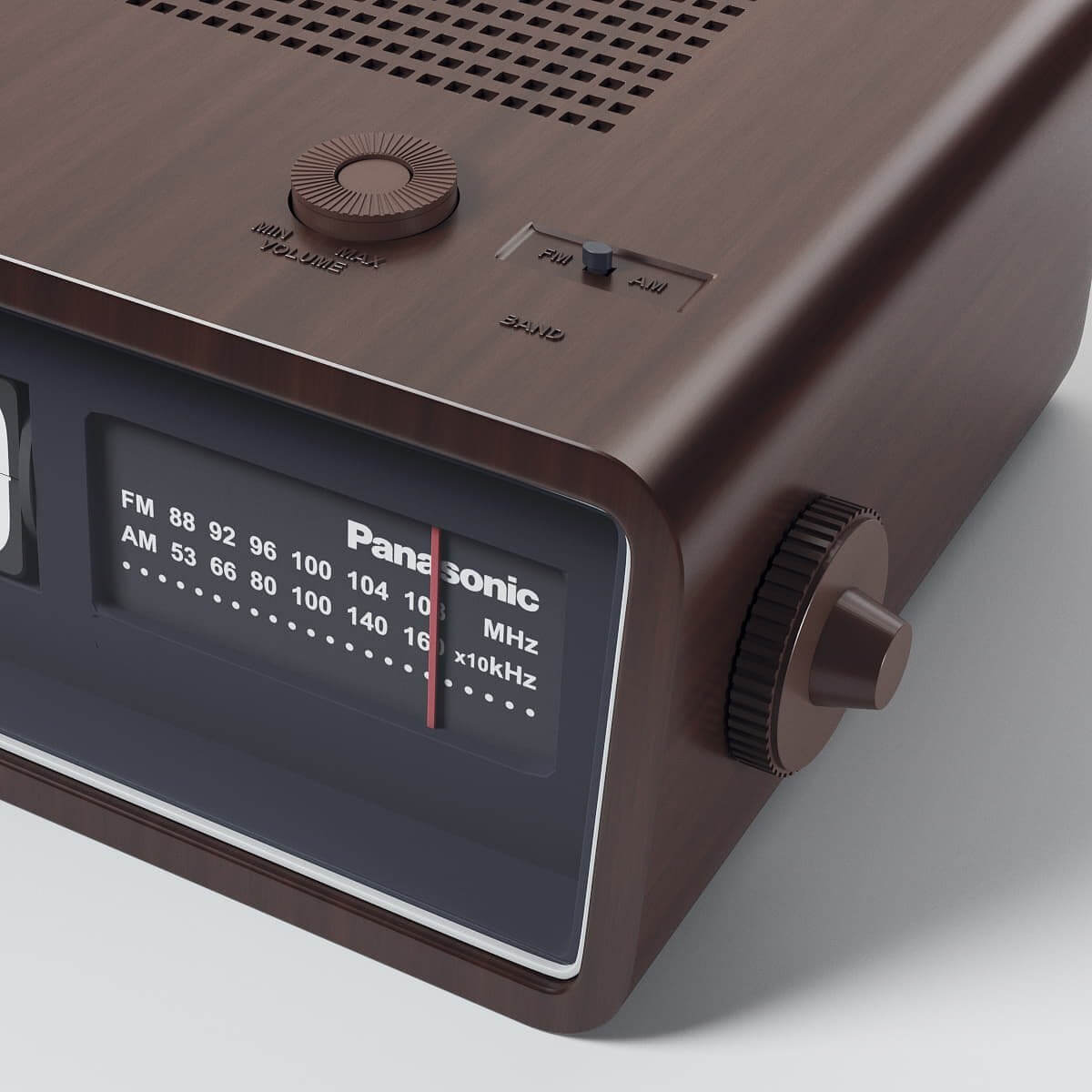 Retro Television Set, Flip Clock and Telephone - 3D Model by CGShape
