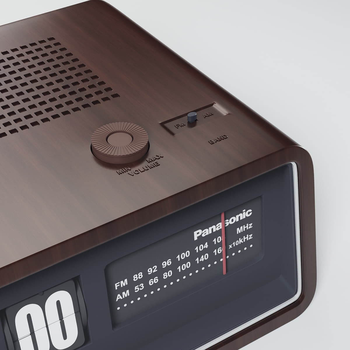 Retro Television Set, Flip Clock and Telephone - 3D Model by CGShape