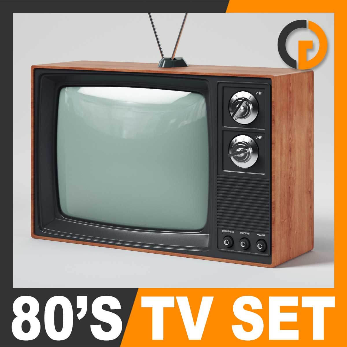Retro Television Sets Pack - 3D Model by CGShape