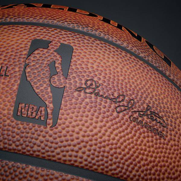 Spalding NBA Official Used Basketball Game Ball - 3D Model by CGShape