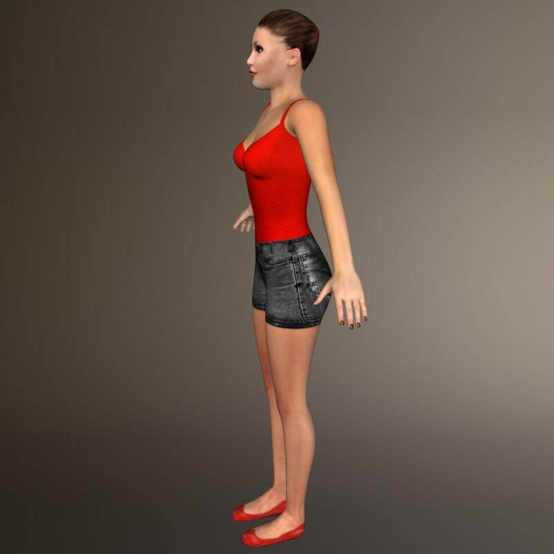 Rigged Beautiful Woman - 3D Model by Cgtools