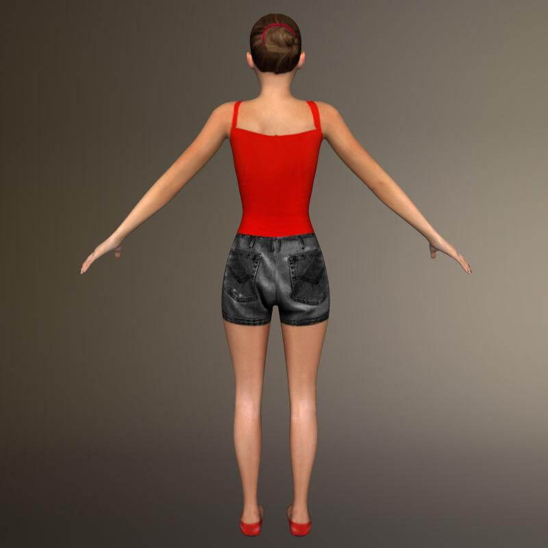 Rigged Beautiful Woman - 3D Model by Cgtools