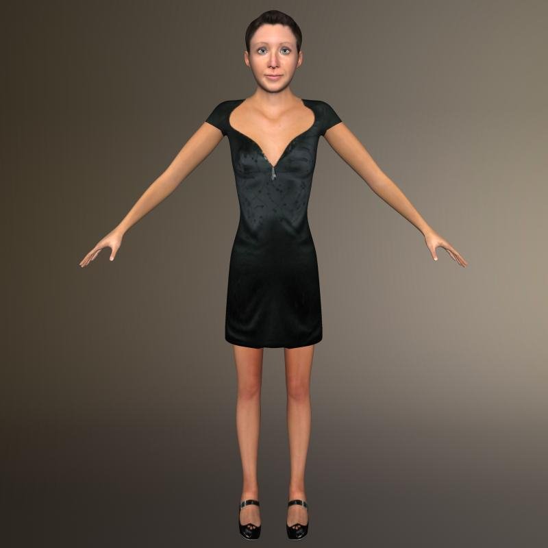 Rigged Beautiful Woman - 3D Model by Cgtools