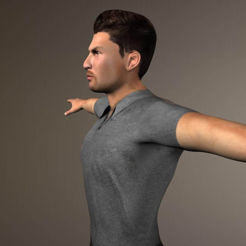 Rigged Man - 3D Model by Cgtools