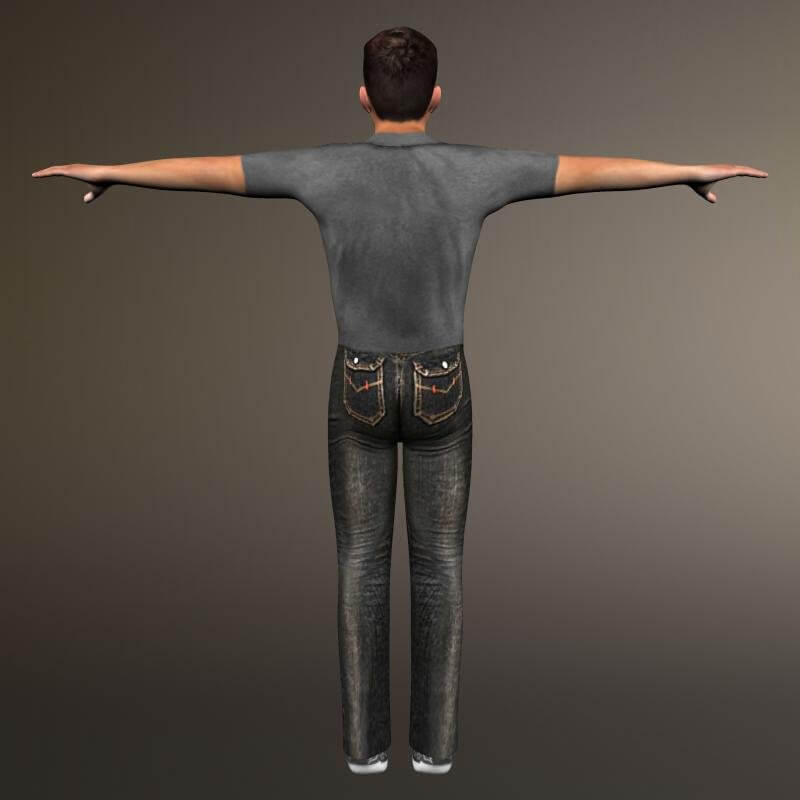 Rigged Man - 3D Model by Cgtools