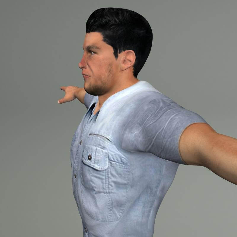 Rigged Man - 3D Model by Cgtools