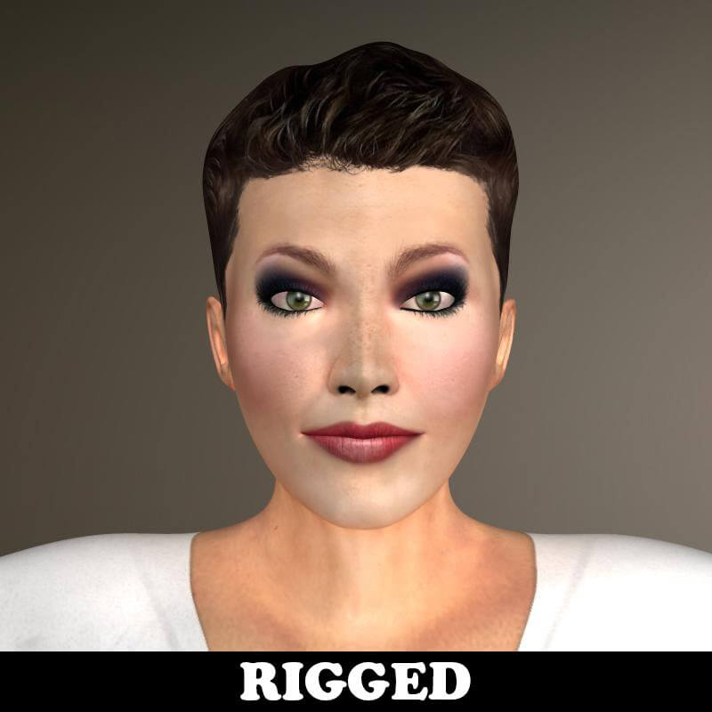 Rigged Sexy Girl 3d Model By Cgtools