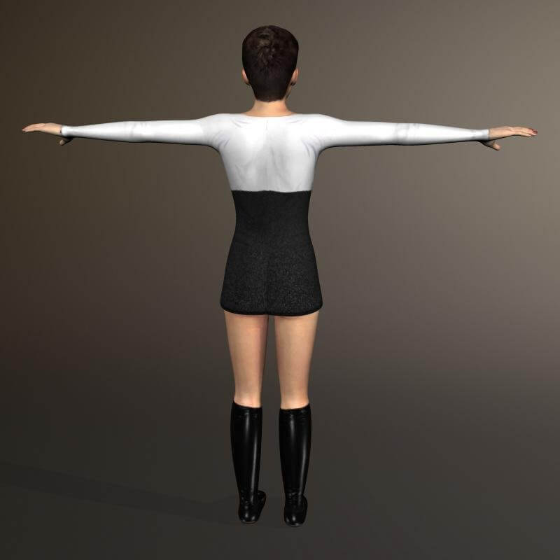 Rigged Sexy Girl 3d Model By Cgtools