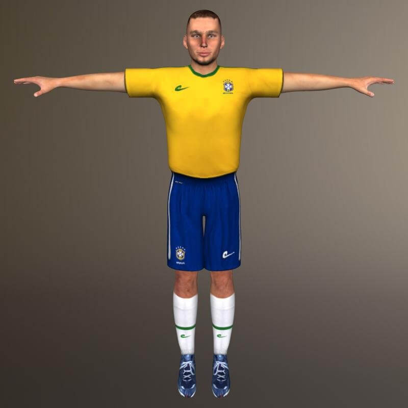 Rigged Sport Player - 3D Model by Cgtools