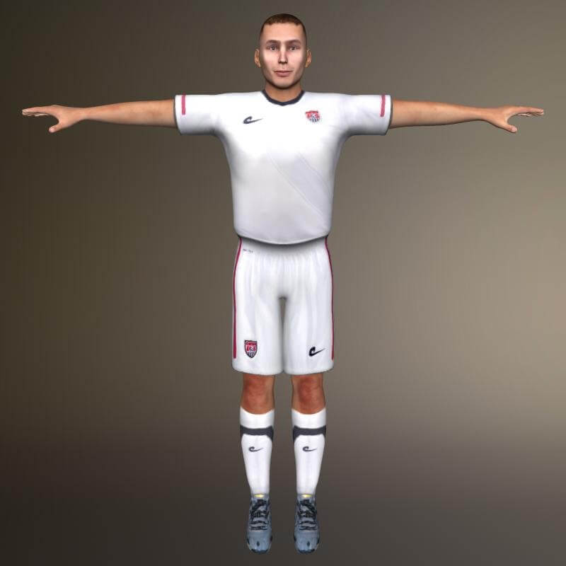 Rigged Sport Player - 3D Model by Cgtools