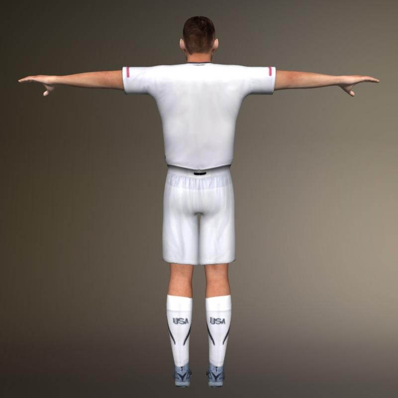 Rigged Sport Player - 3D Model by Cgtools
