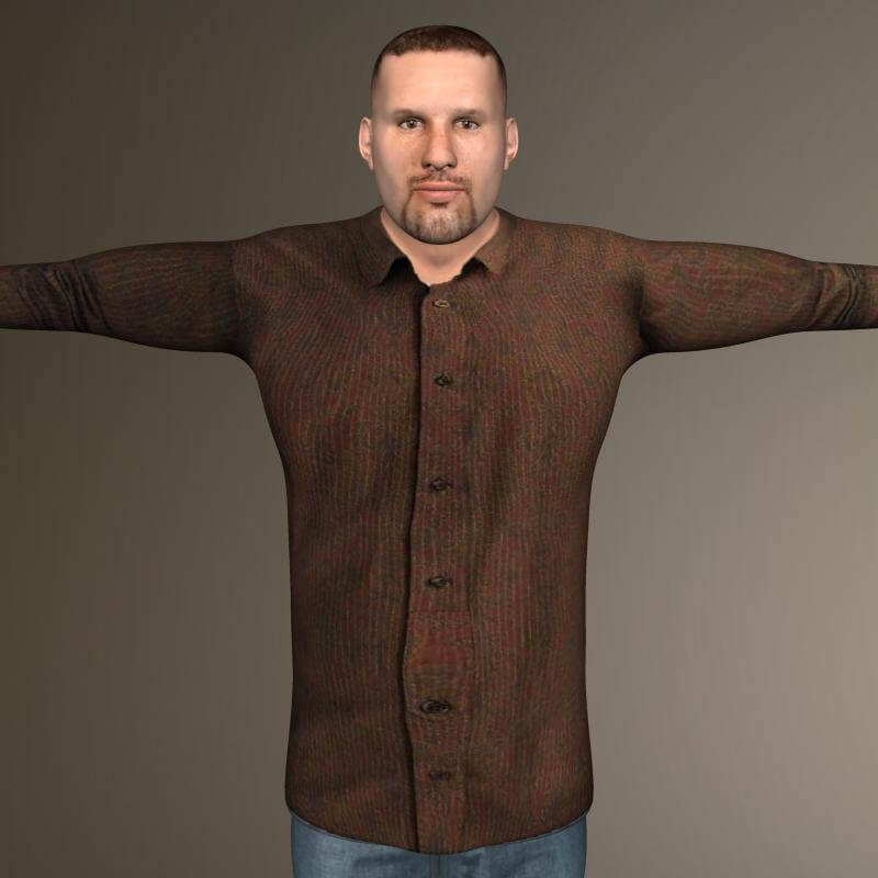 Rigged Young Man - 3D Model by Cgtools