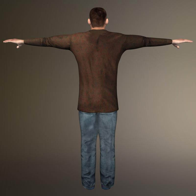 Rigged Young Man - 3D Model by Cgtools