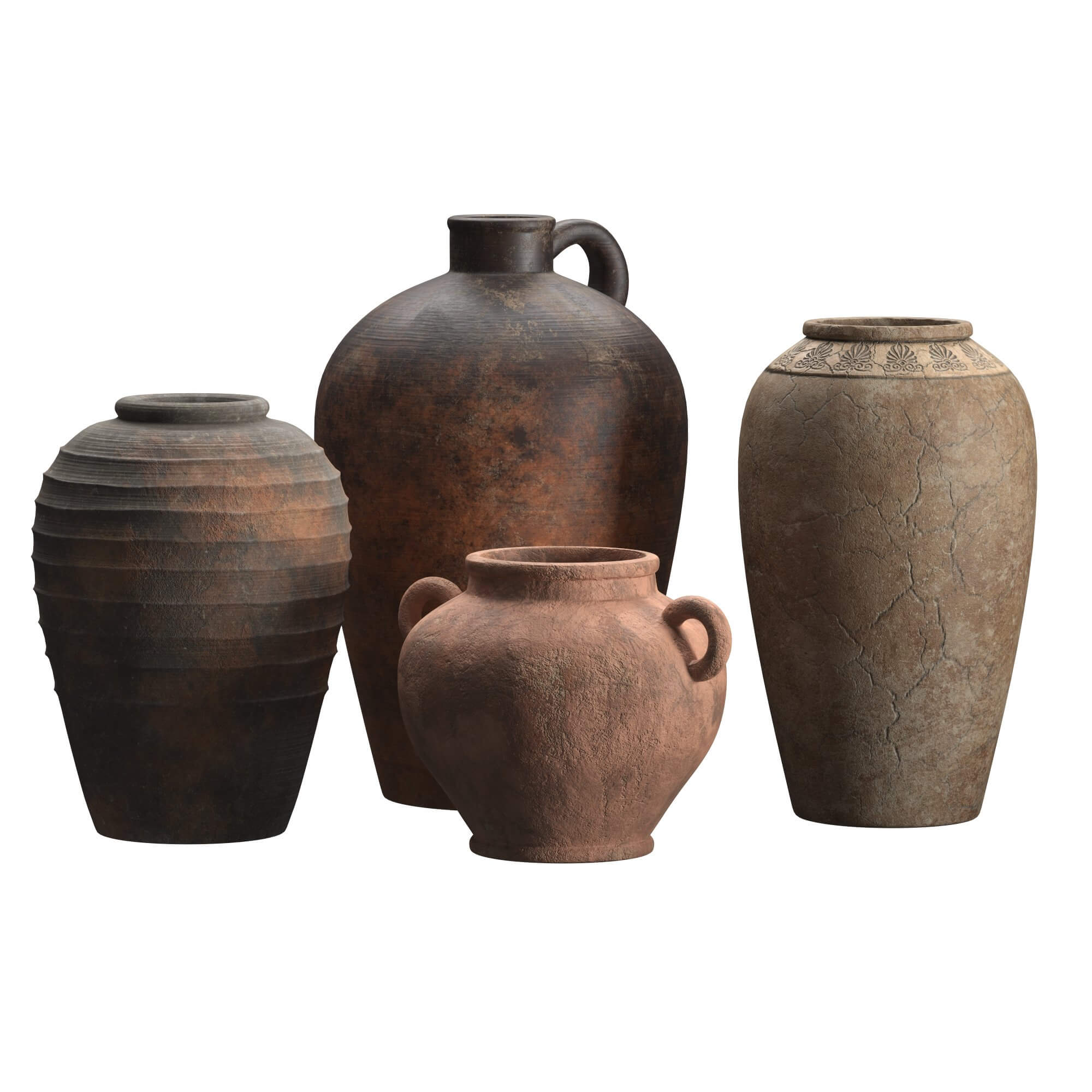 Antique Clay Vases - 3D Model by CGZen