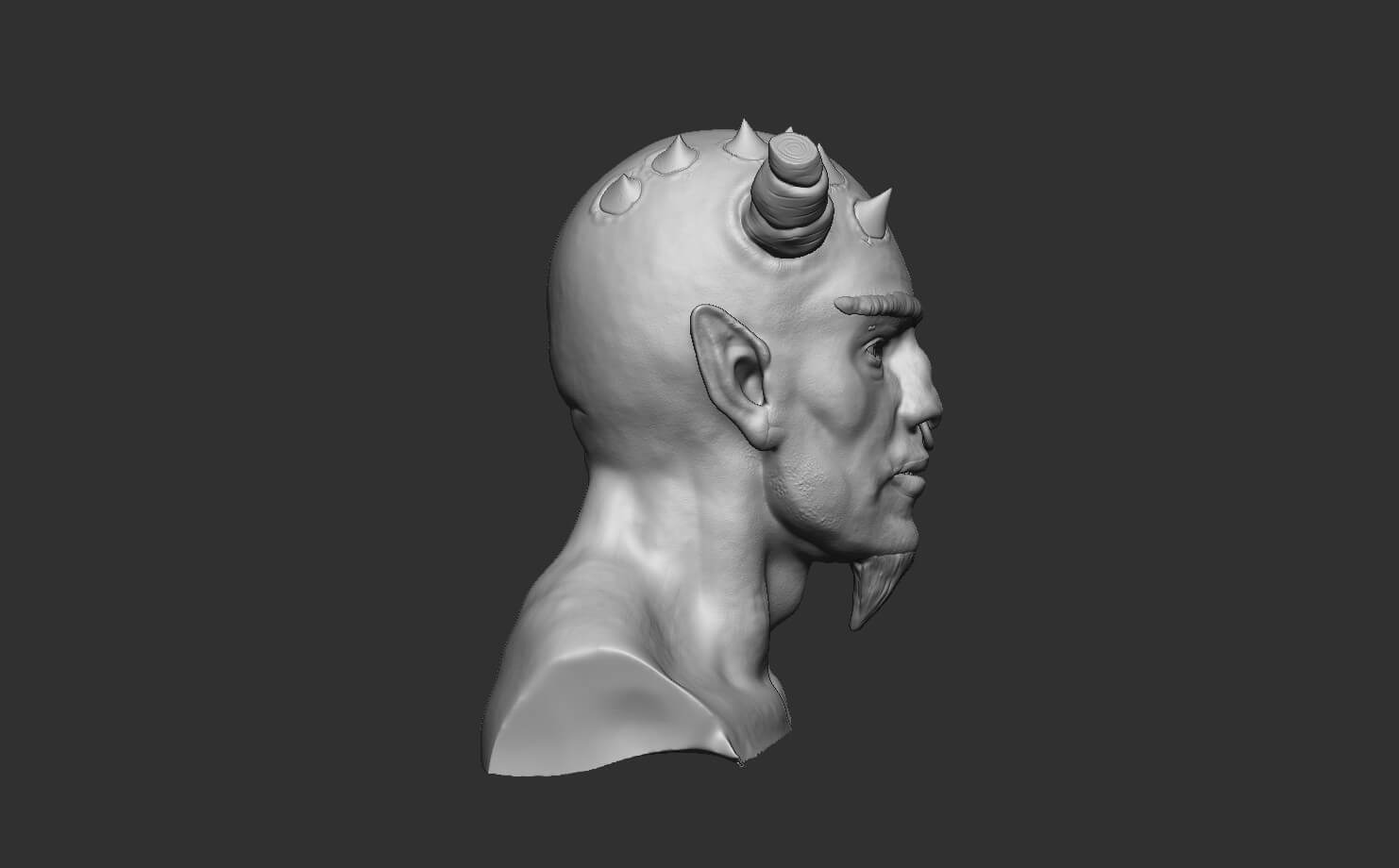 Brutal Devil Head - 3D Print Model by CGZen