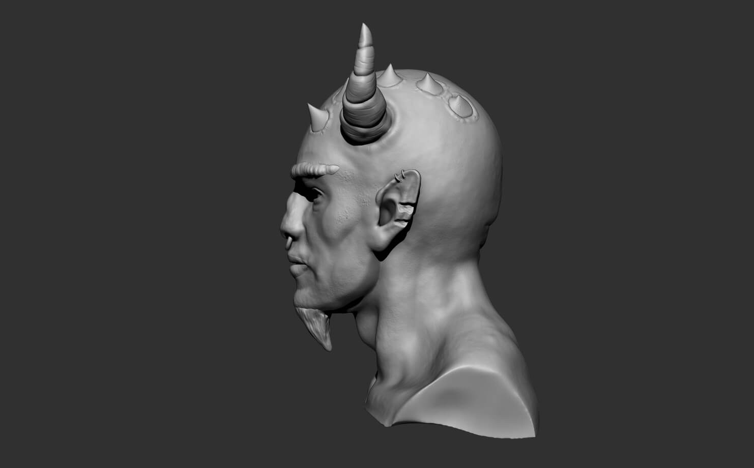 Brutal Devil Head - 3D Model by CGZen