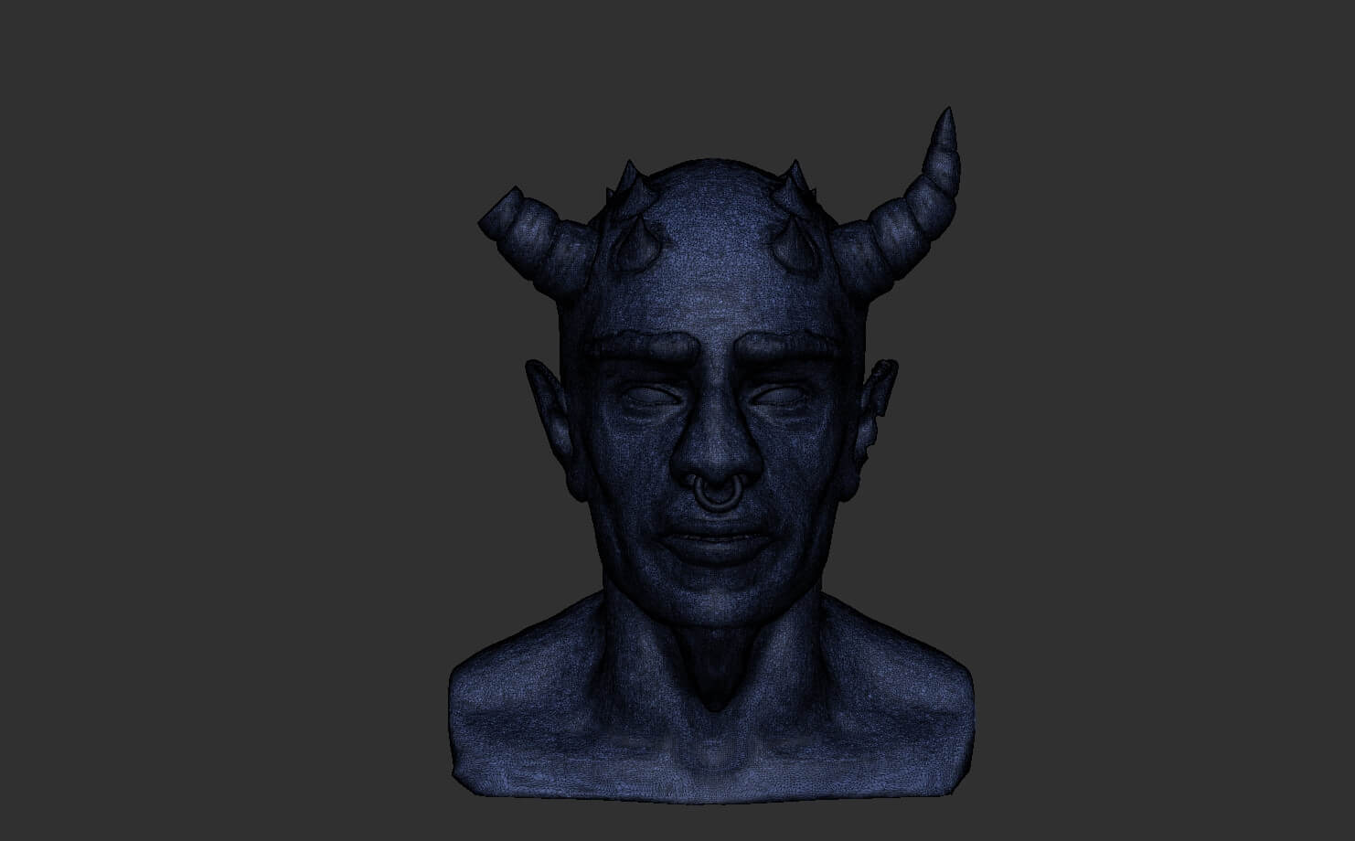 Brutal Devil Head - 3D Model by CGZen