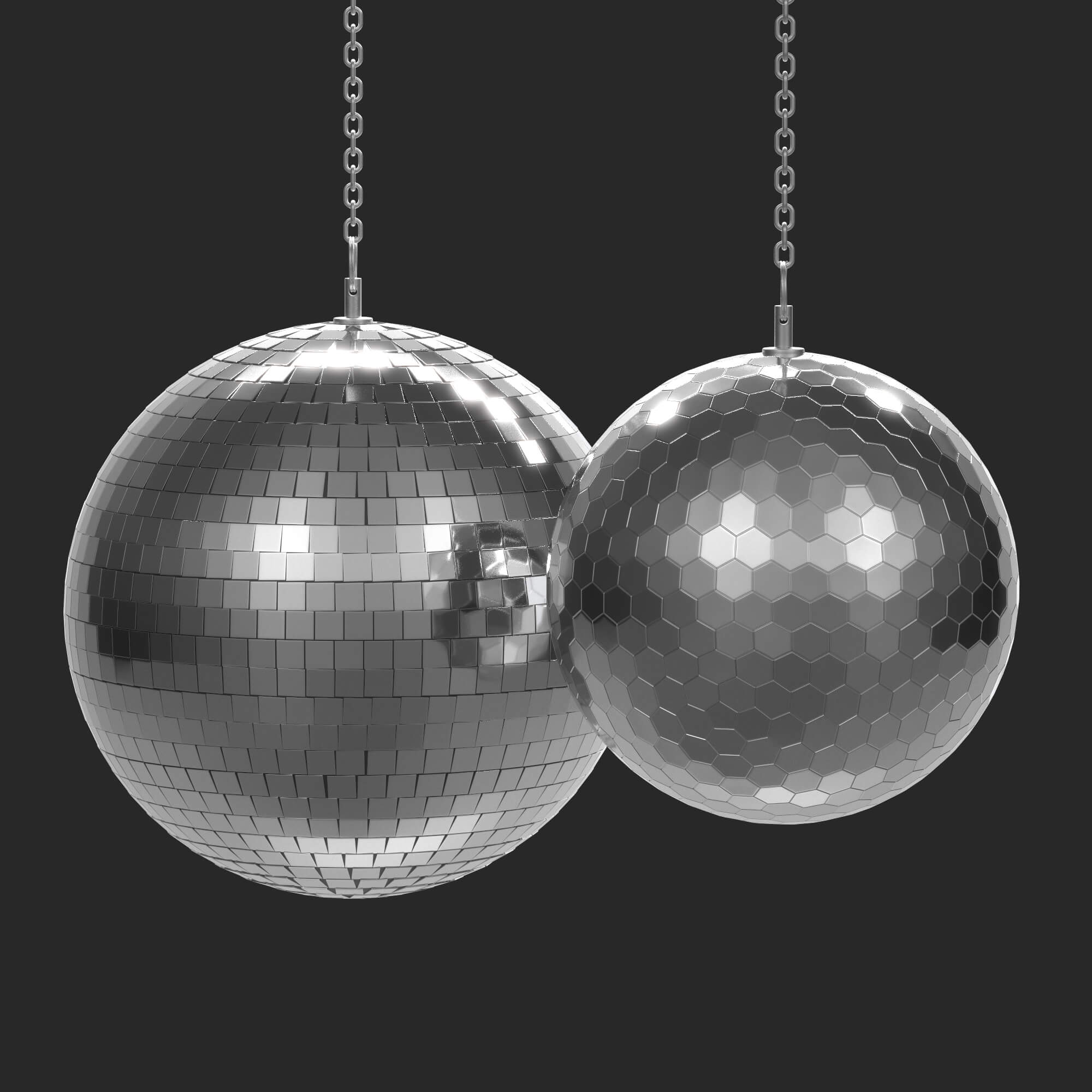 Disco Mirror Balls - 3D Model by CGZen