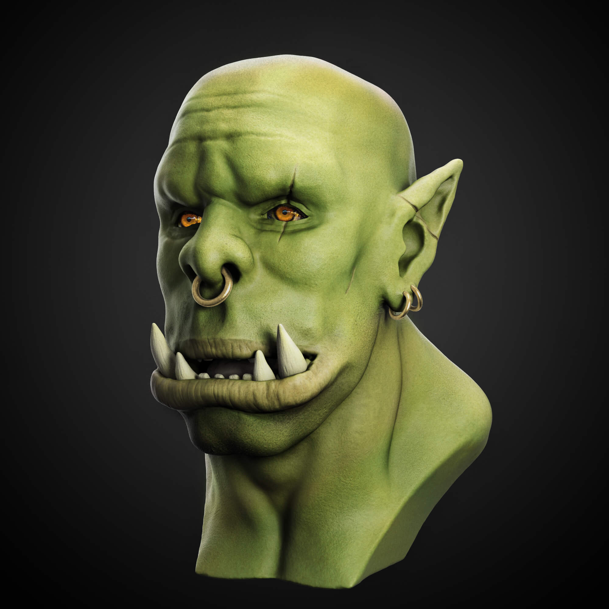 Just an orc 3D Render, Digital Art by CGZen