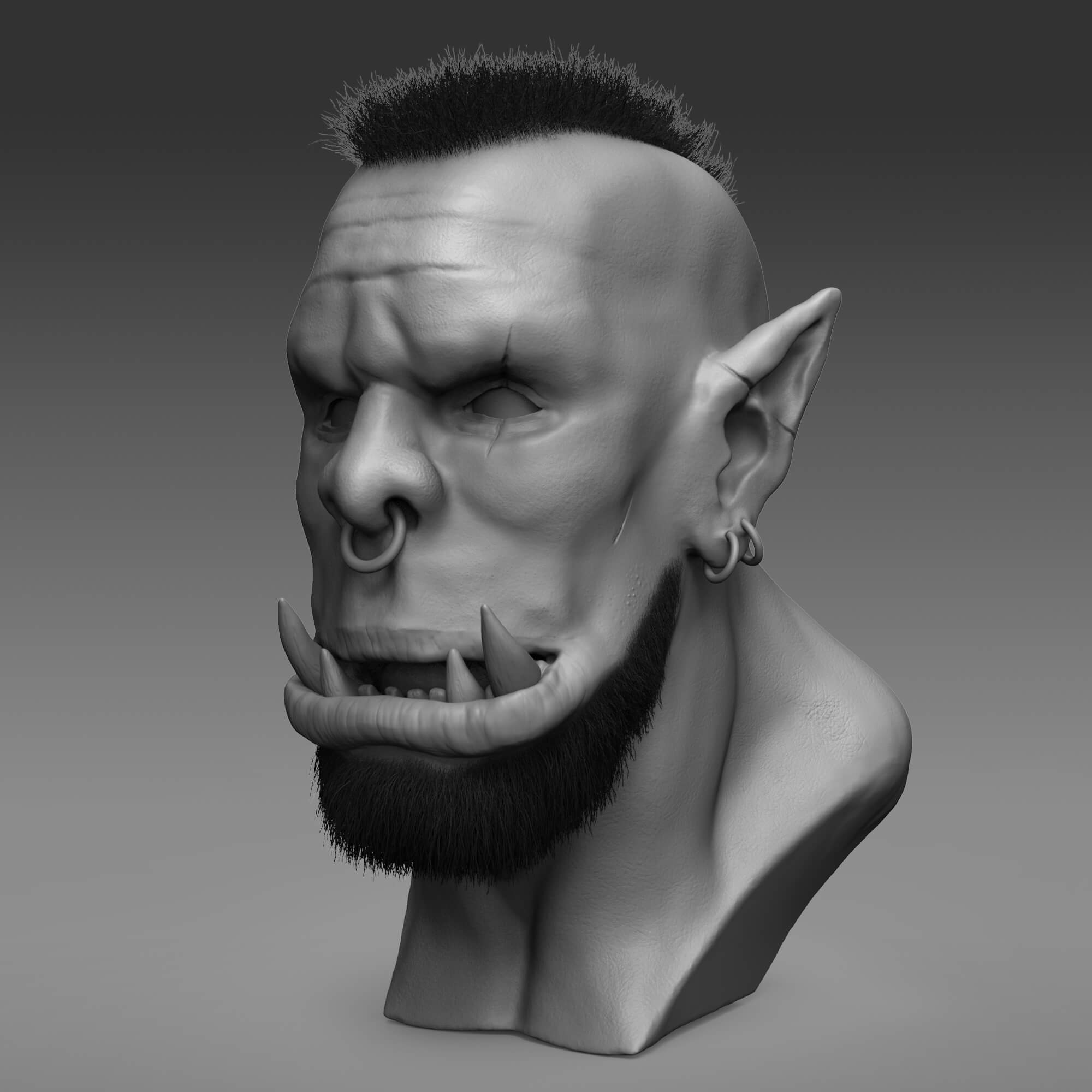 Just an orc 3D Render, Digital Art by CGZen