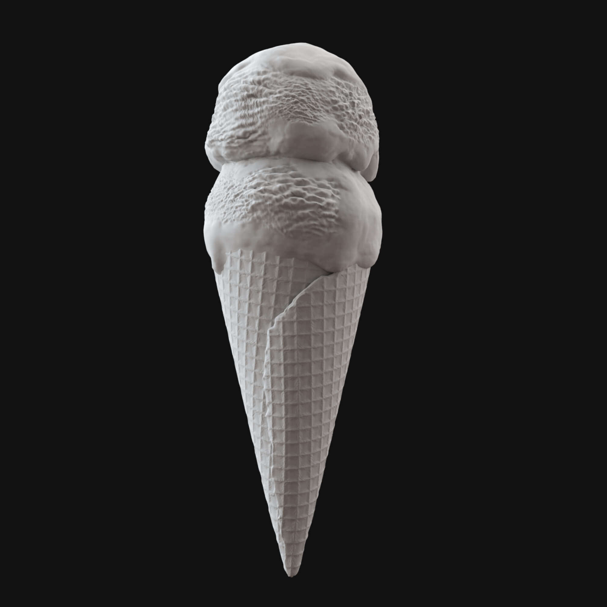 Ice Cream Cone - 3D Model by CGZen