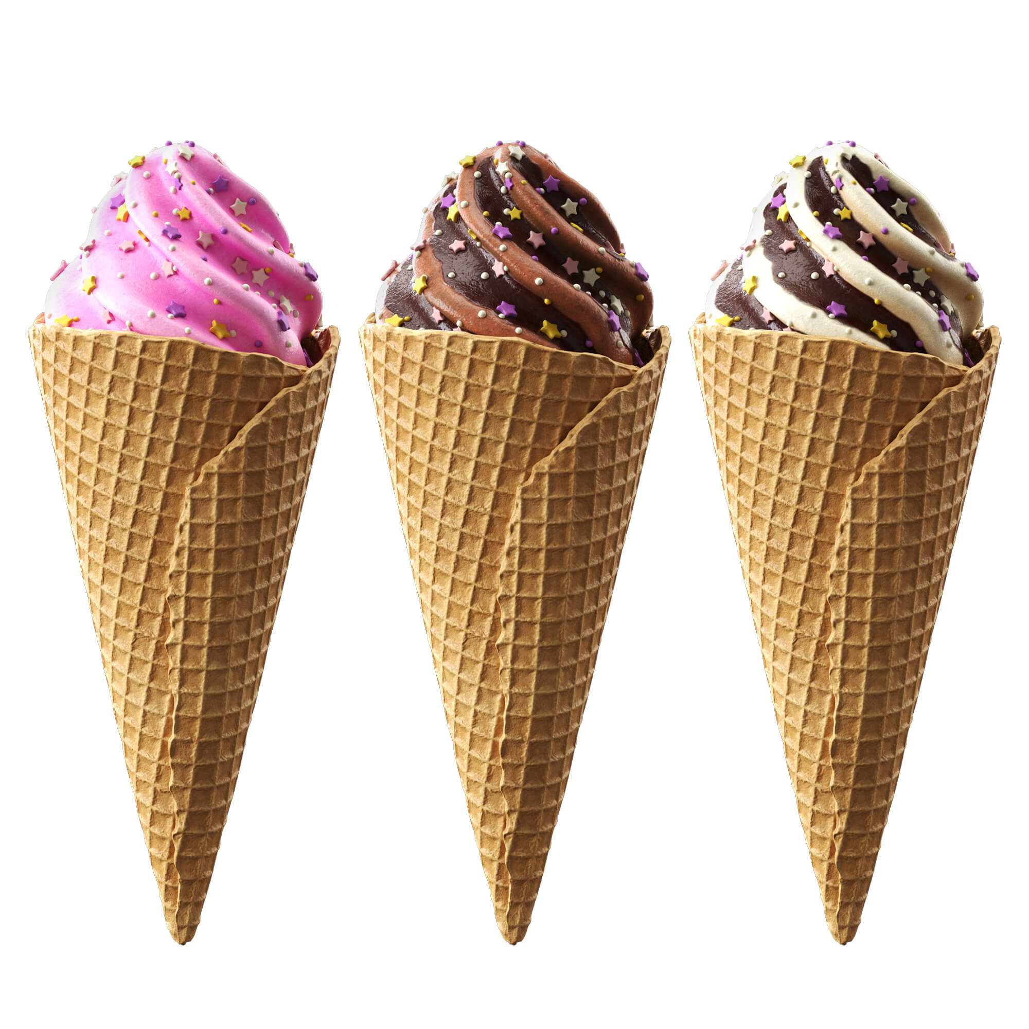 Ice Cream Cones by CGZen