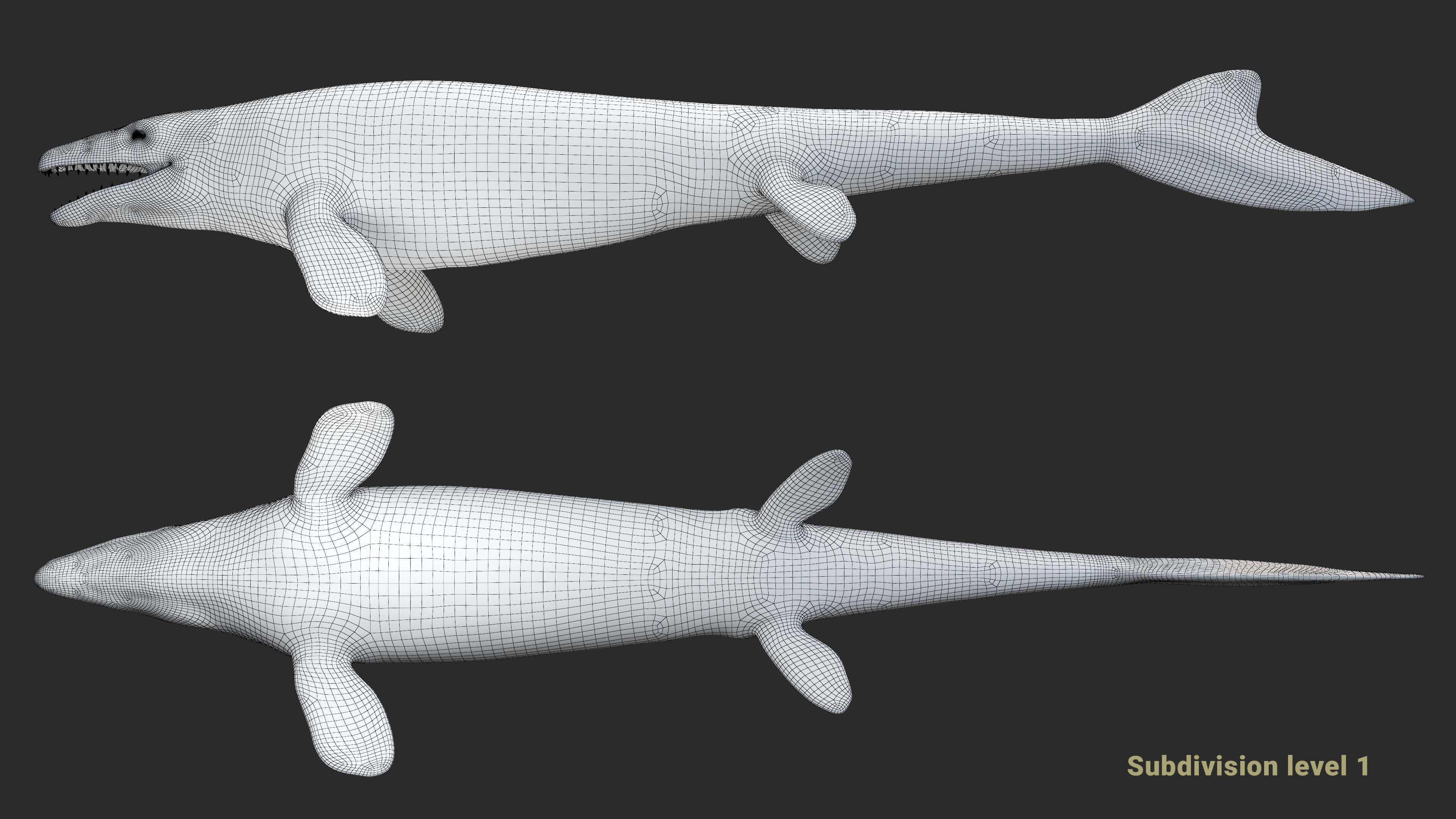 Mosasaurus hoffmannii - 3D Model by CGZen