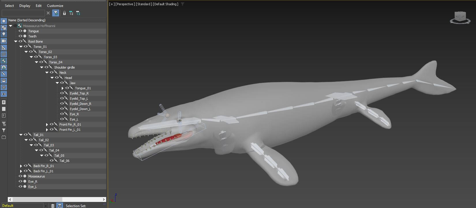 Mosasaurus hoffmannii - 3D Model by CGZen