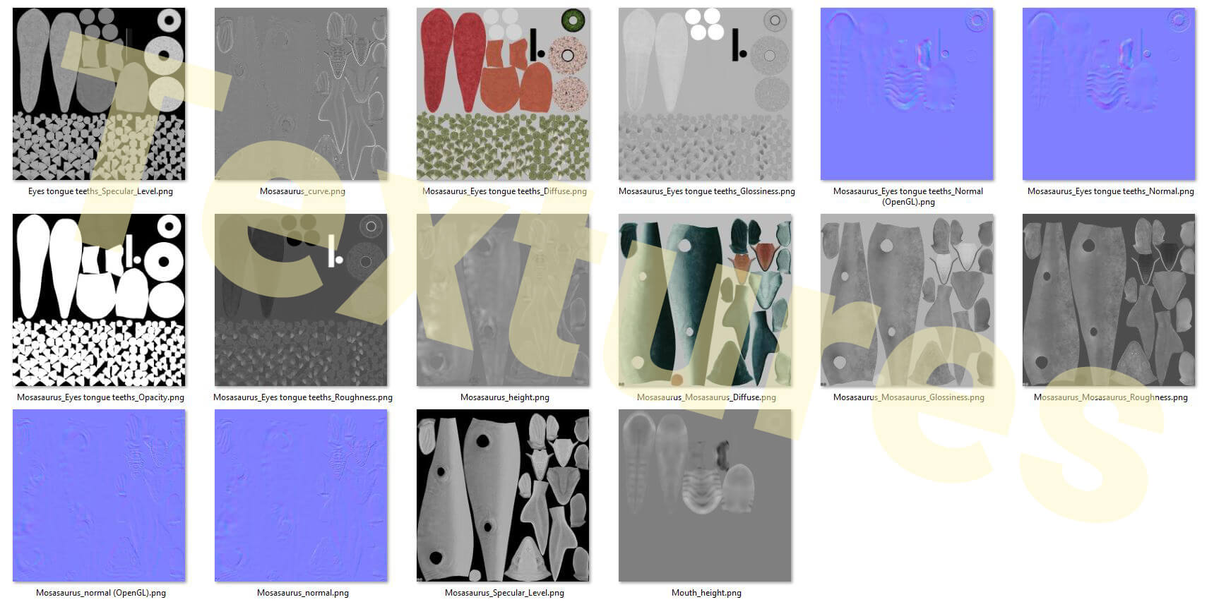 Mosasaurus hoffmannii - 3D Model by CGZen