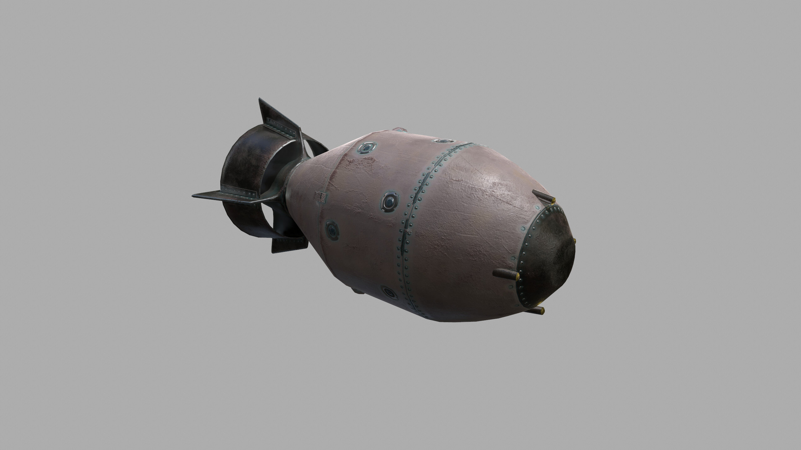 Old Atomic Bomb - 3D Model by CGZen