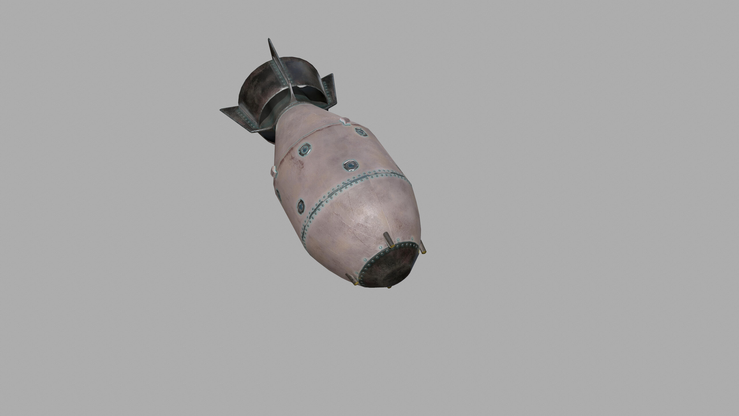 Old Atomic Bomb - 3D Model by CGZen