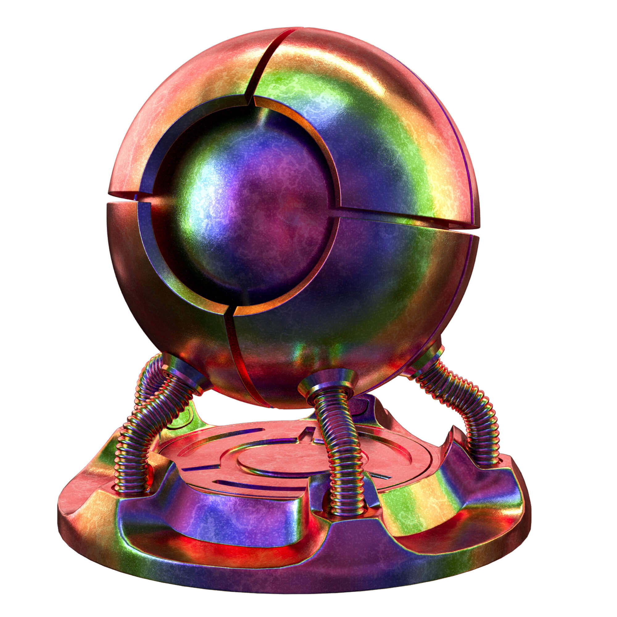 Procedural Rainbow Metal Material by CGZen