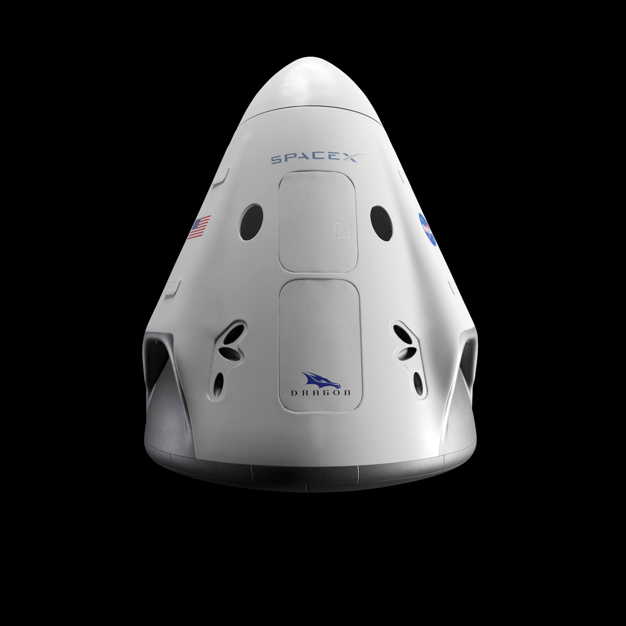 SpaceX Crew Dragon - 3D Model by CGZen