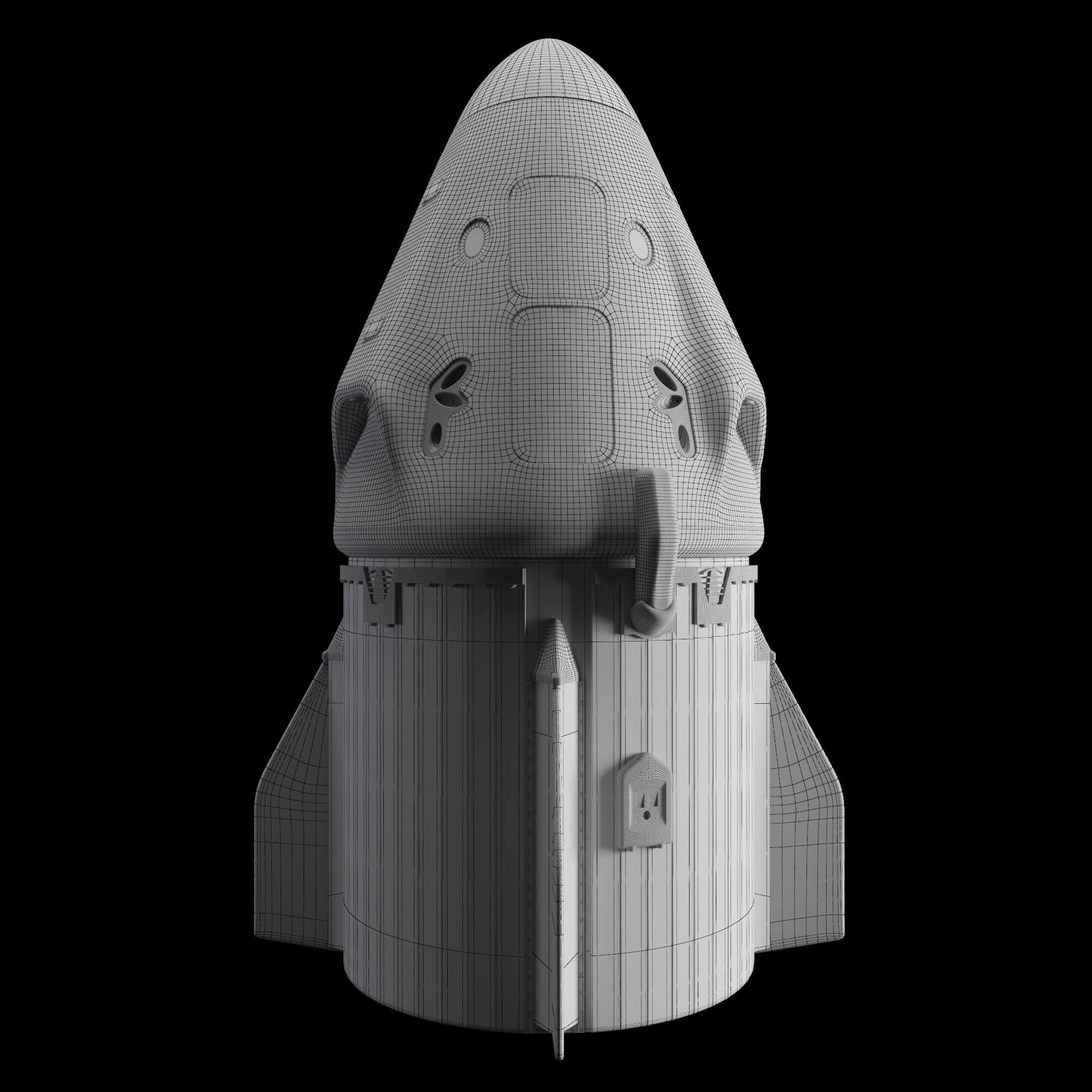 SpaceX Crew Dragon - 3D Model by CGZen