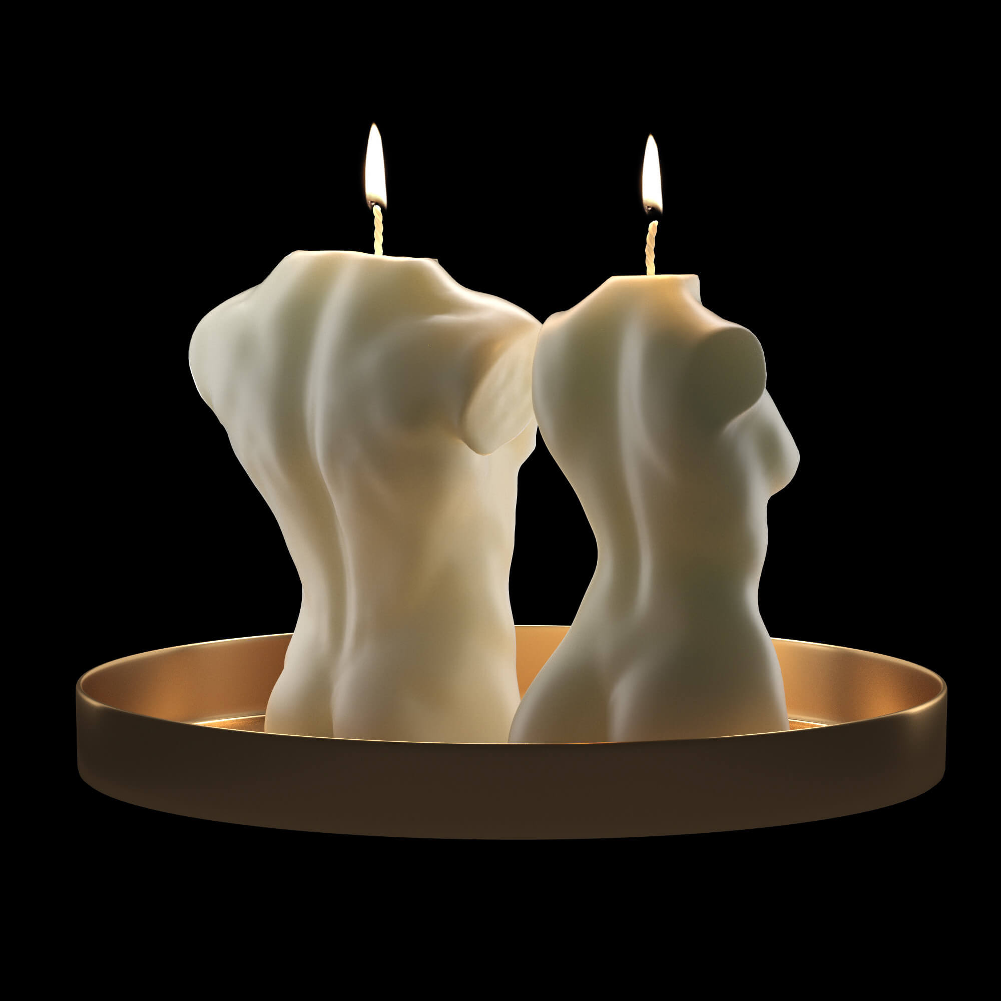 Torso Body Candles - 3D Model by CGZen