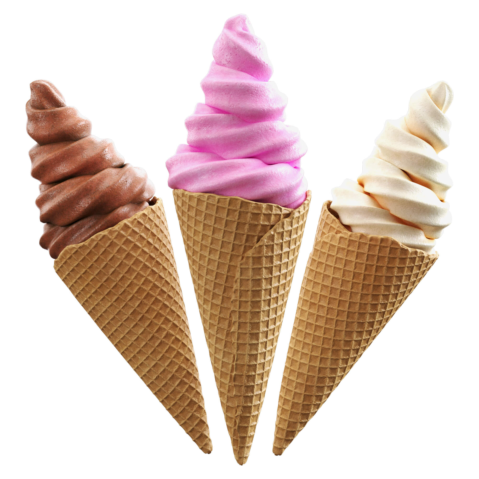 Twisted Ice Cream Cone - 3D Model by CGZen