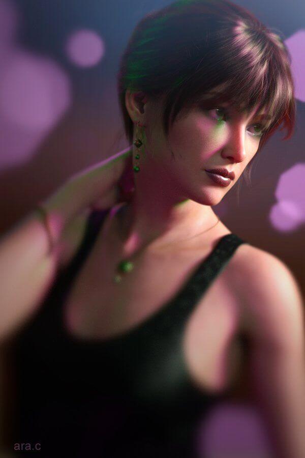 Emma B. 3D Render | RenderHub Gallery