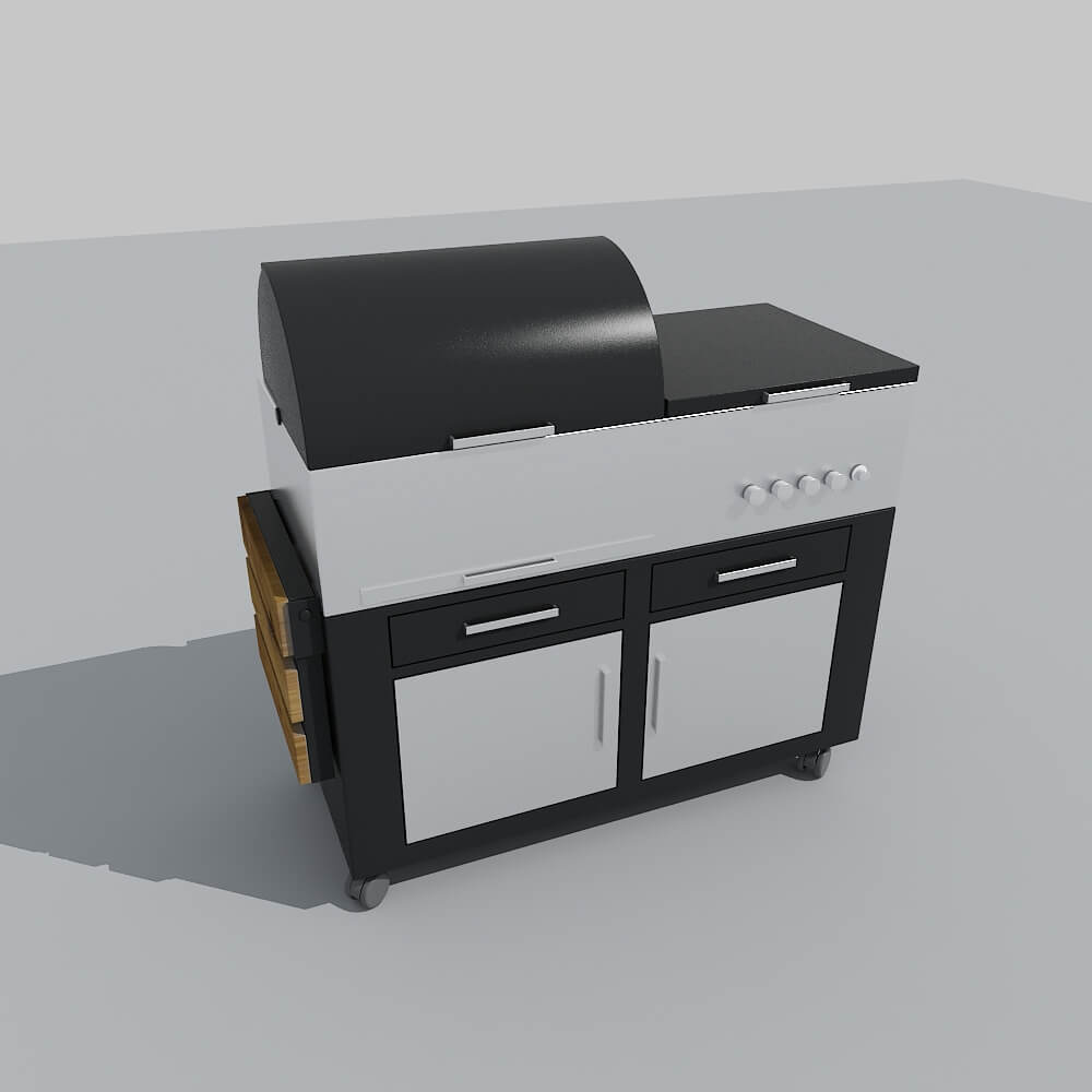 Barbecues Grill - 3D Model by chakad
