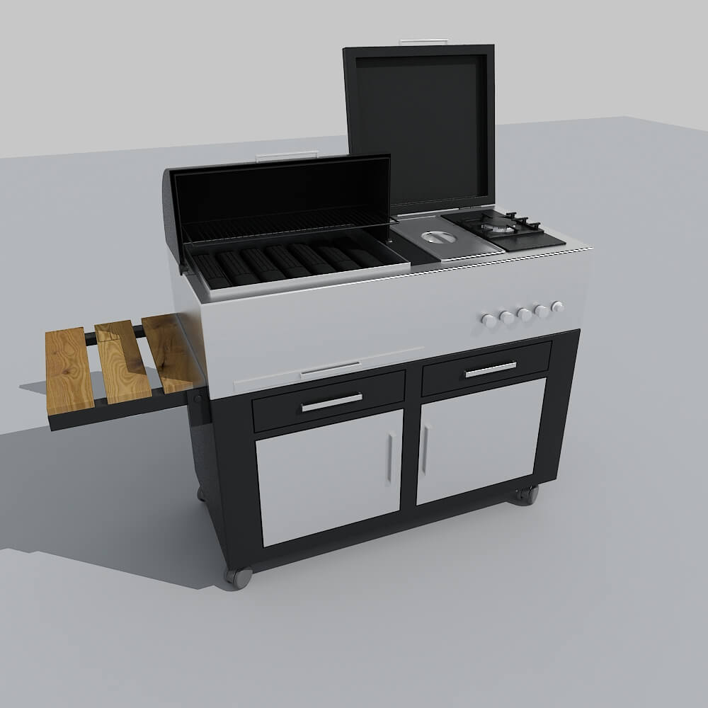 Barbecues Grill - 3D Model by chakad