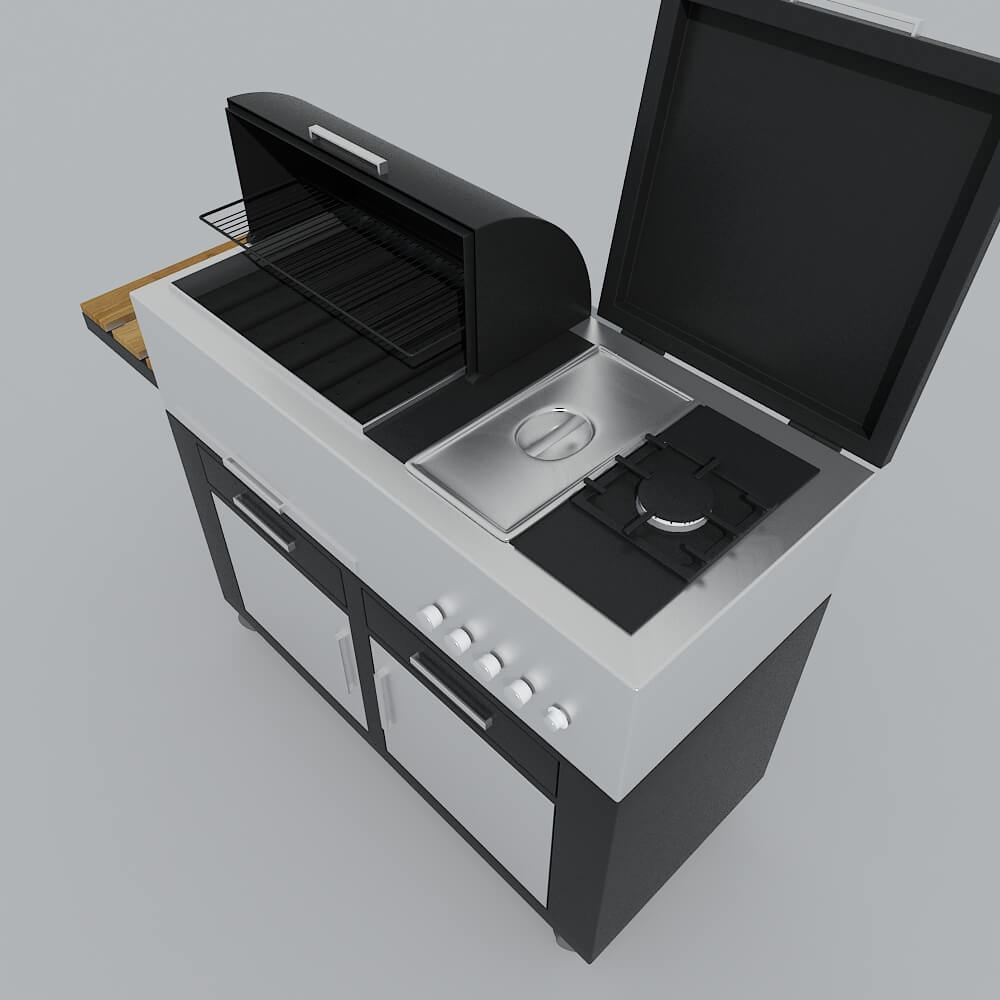 Barbecues Grill - 3D Model by chakad