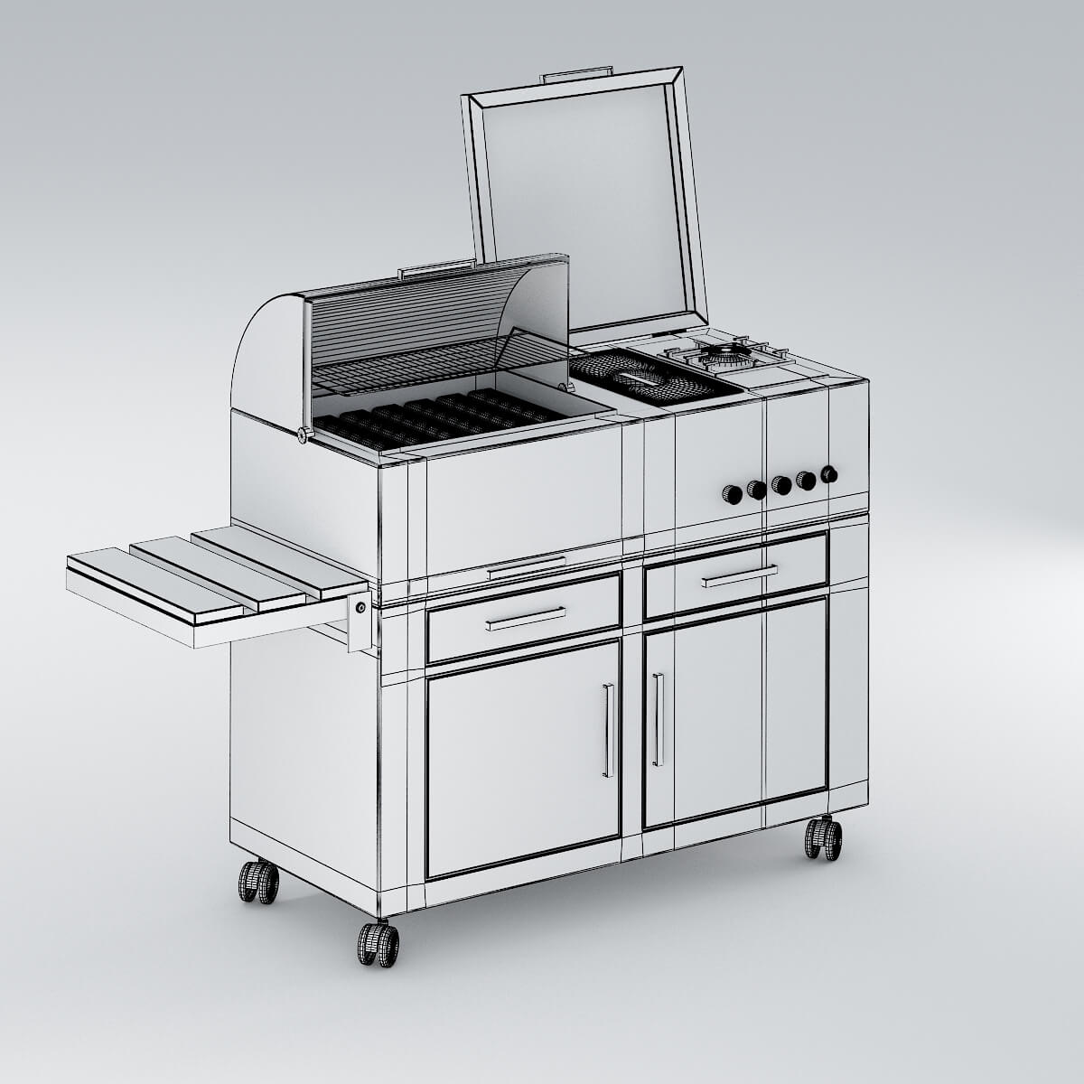Barbecues Grill - 3D Model by chakad
