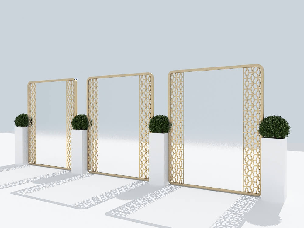 Golden Partition - Free 3D Model by chakad