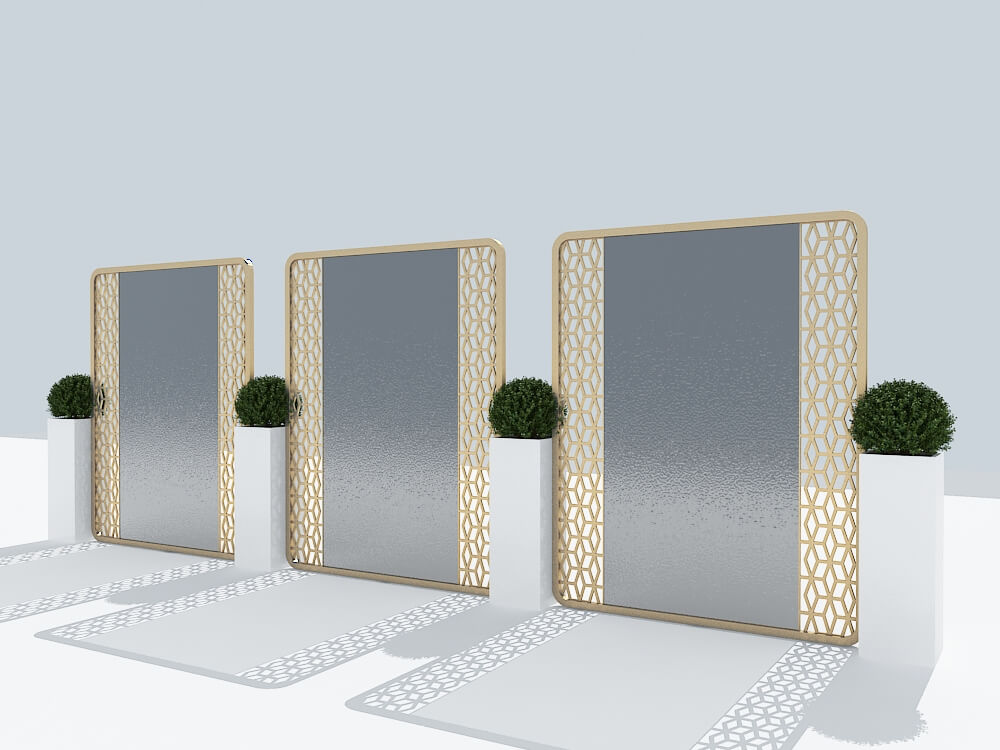 Golden Partition - Free 3D Model by chakad
