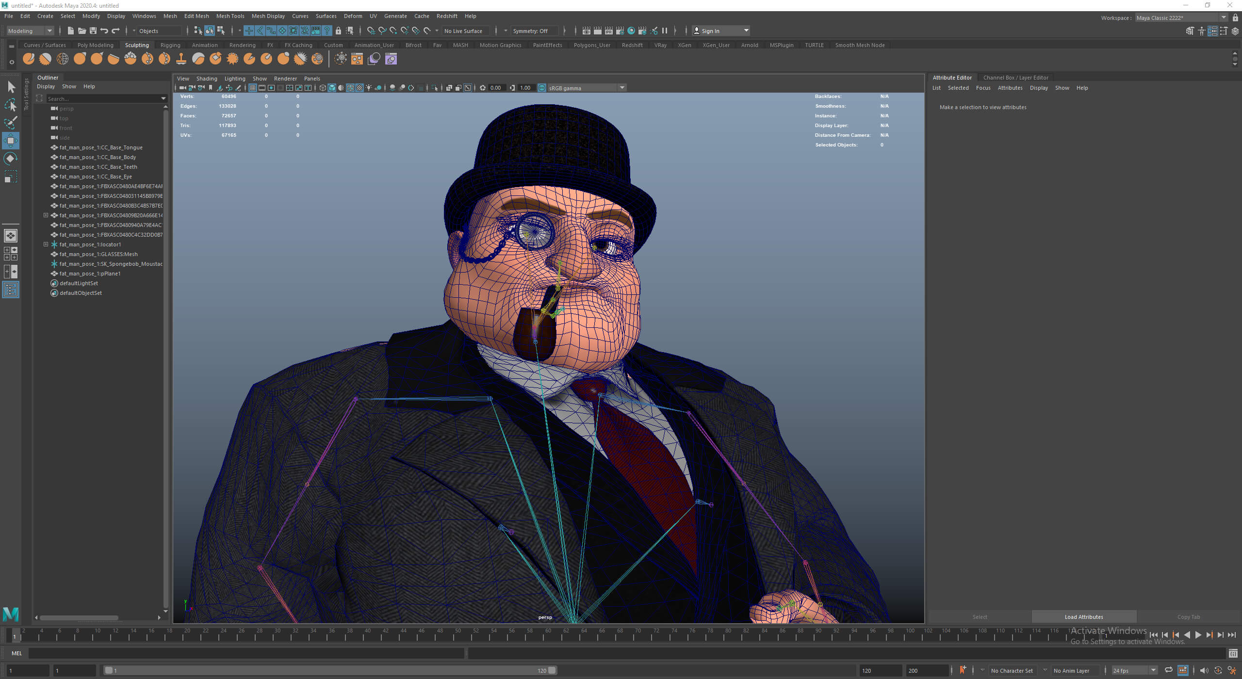 Game Cartoon Boss Man Rigged - 3D Model by Challento