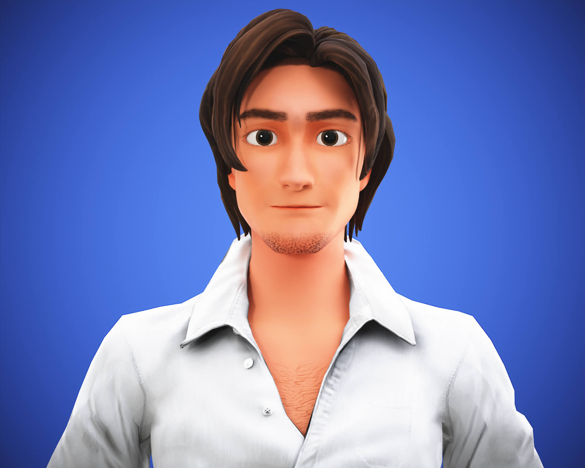 Game Cartoon Boy Rigged - 3D Model by Challento