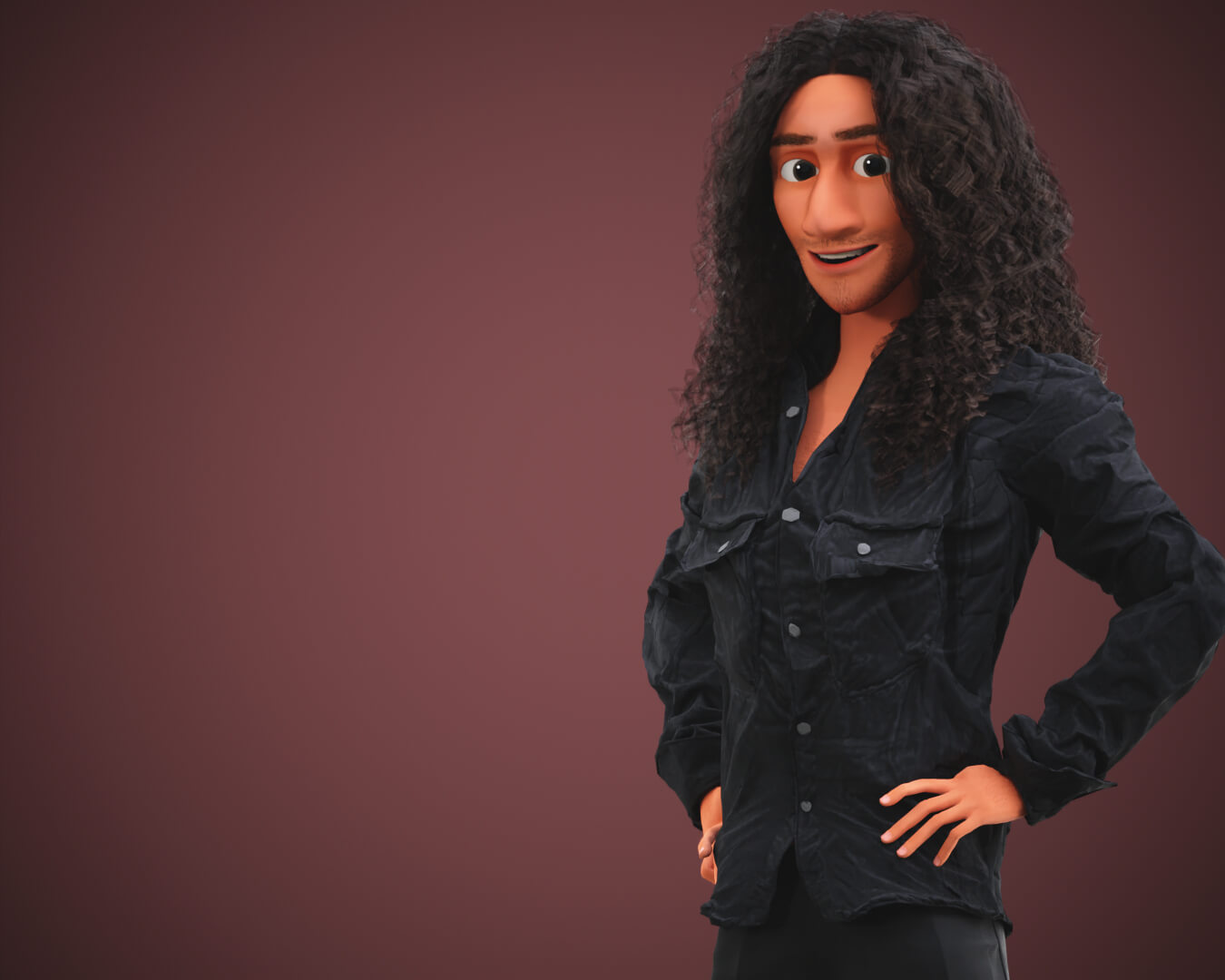 Game Cartoon Man Rigged - 3D Model by Challento